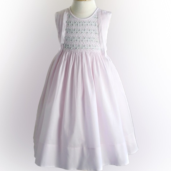 Strasburg | Dresses | Strasburg Pink Special Dress Smocked Embroidered ...